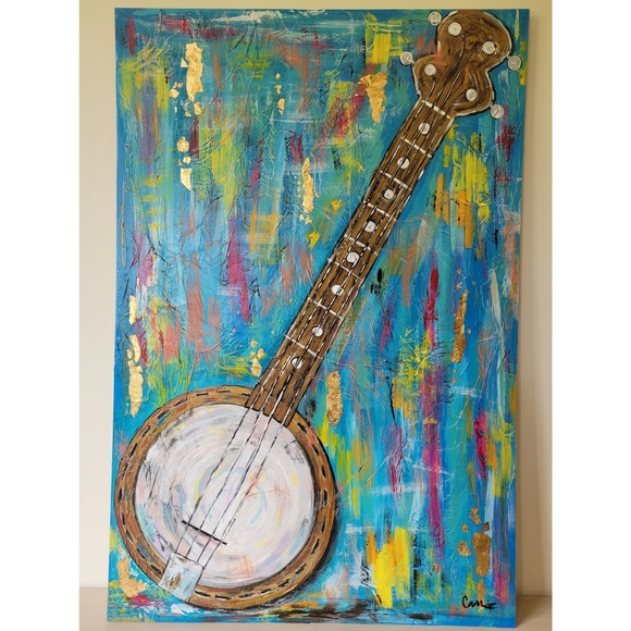 Art | Original Banjo Painting | Poshmark